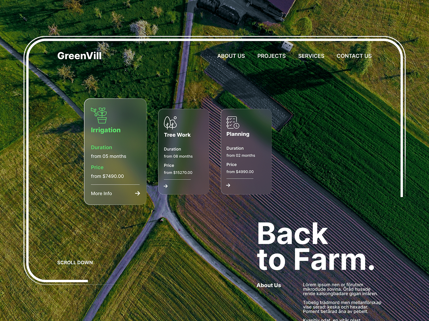 Creating an efficient agriculture web application project